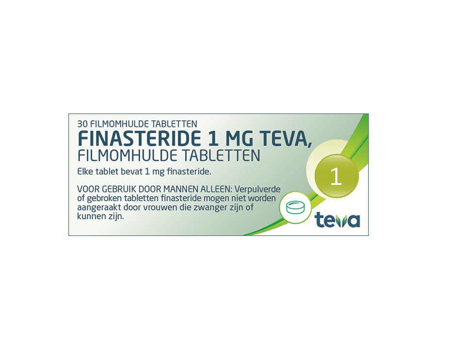 Finasteride 1mg Teva 30 Stuks - Behandeling voor Mannelijke Kaalheid ...